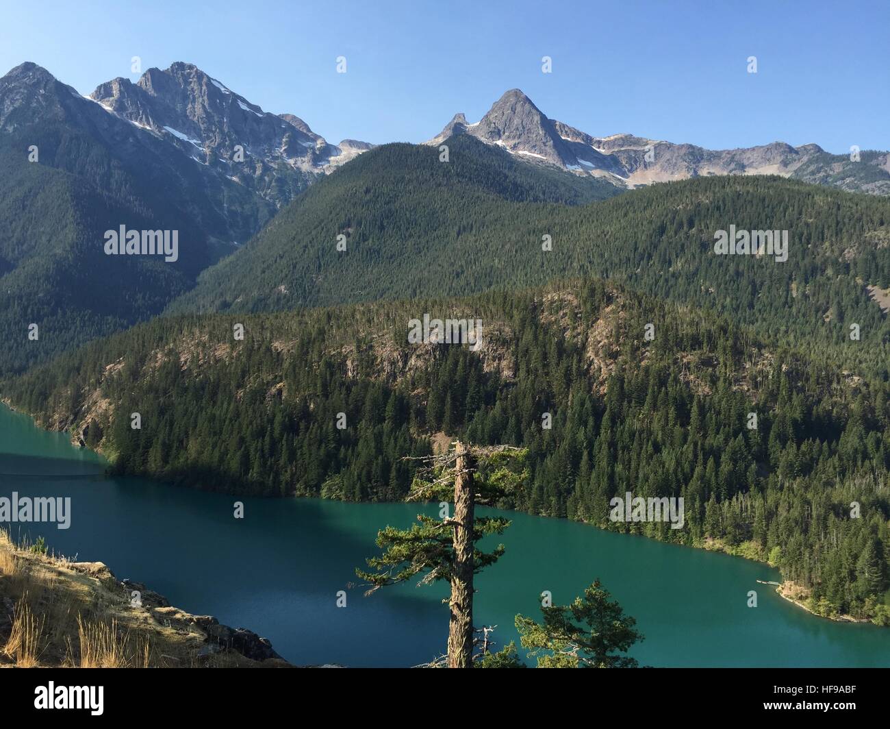 North Cascades National Park, Washington: Diablo Lake Stock Photo - Alamy