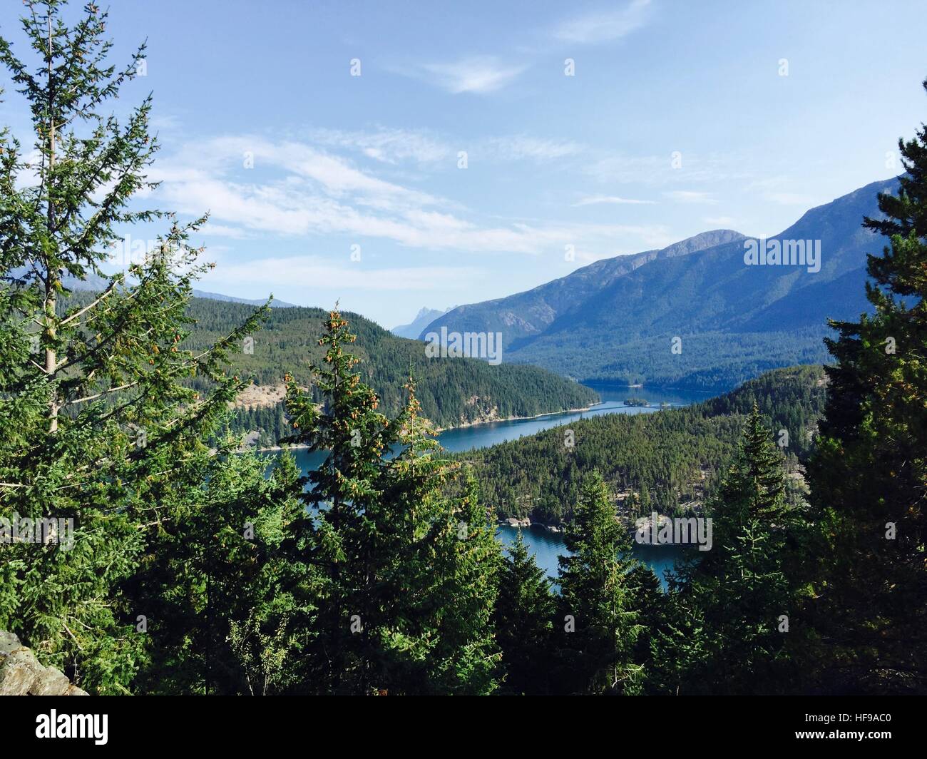 North Cascades National Park, Washington: Ross Lake Stock Photo - Alamy