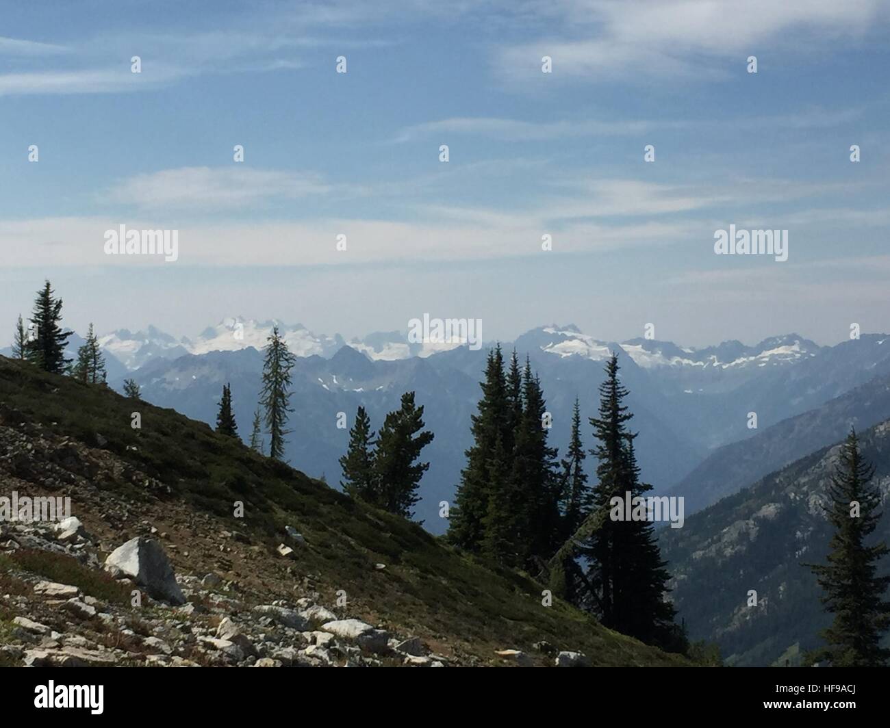 North Cascades National Park, Washington: view from Maple Loop Trail ...