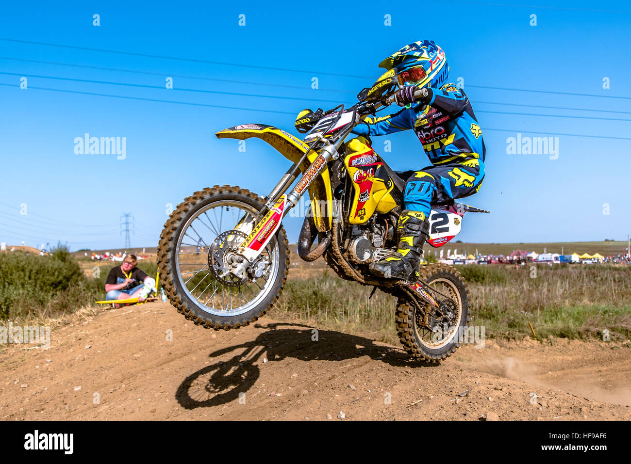 motocross rider in the race Stock Photo - Alamy