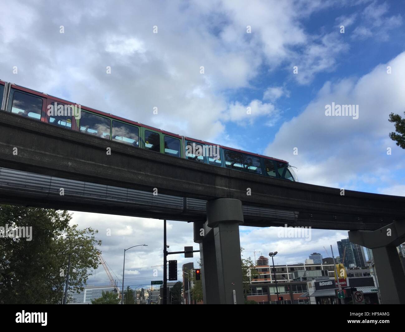 Seattle Center Monorail Stock Photo - Alamy