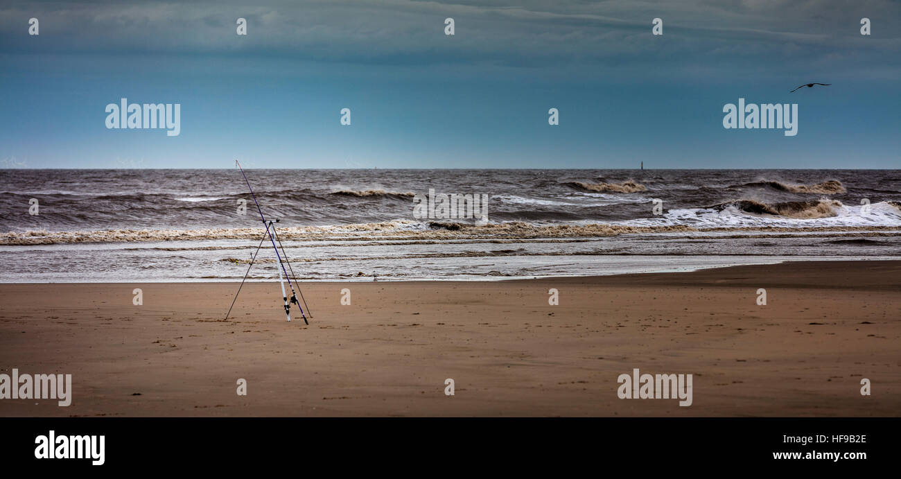 Beach caster rod hi-res stock photography and images - Alamy