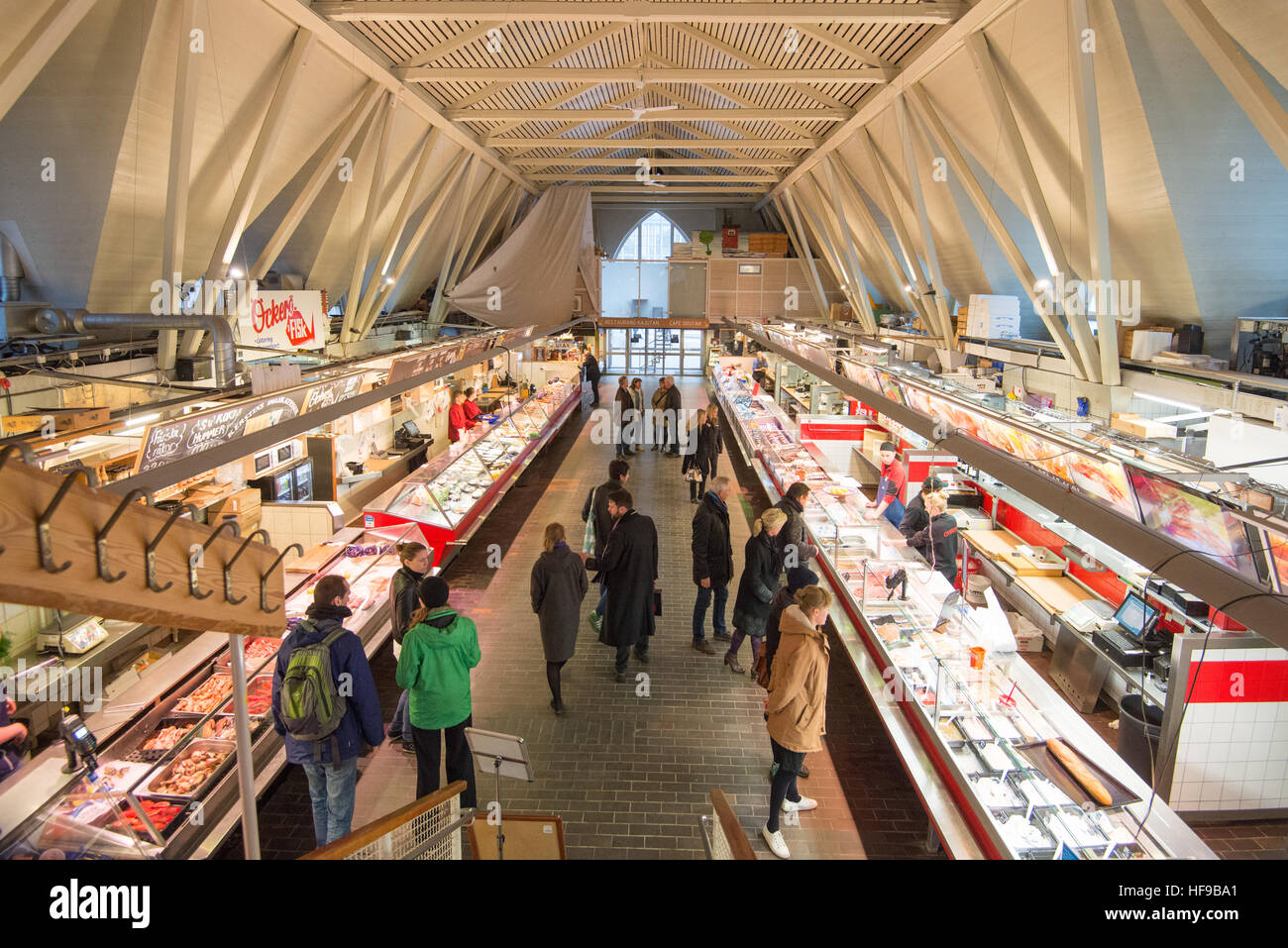 Feskekorka - a famous indoor fish market in Gothenburg, Sweden Stock ...