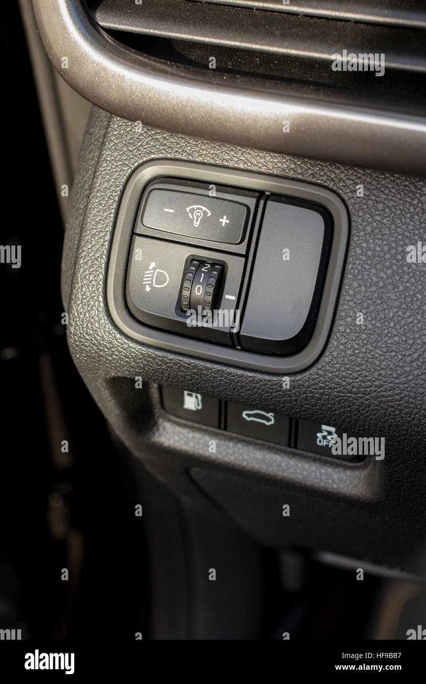 Car trunk open button, traction control off, lens corrector. Auto ...