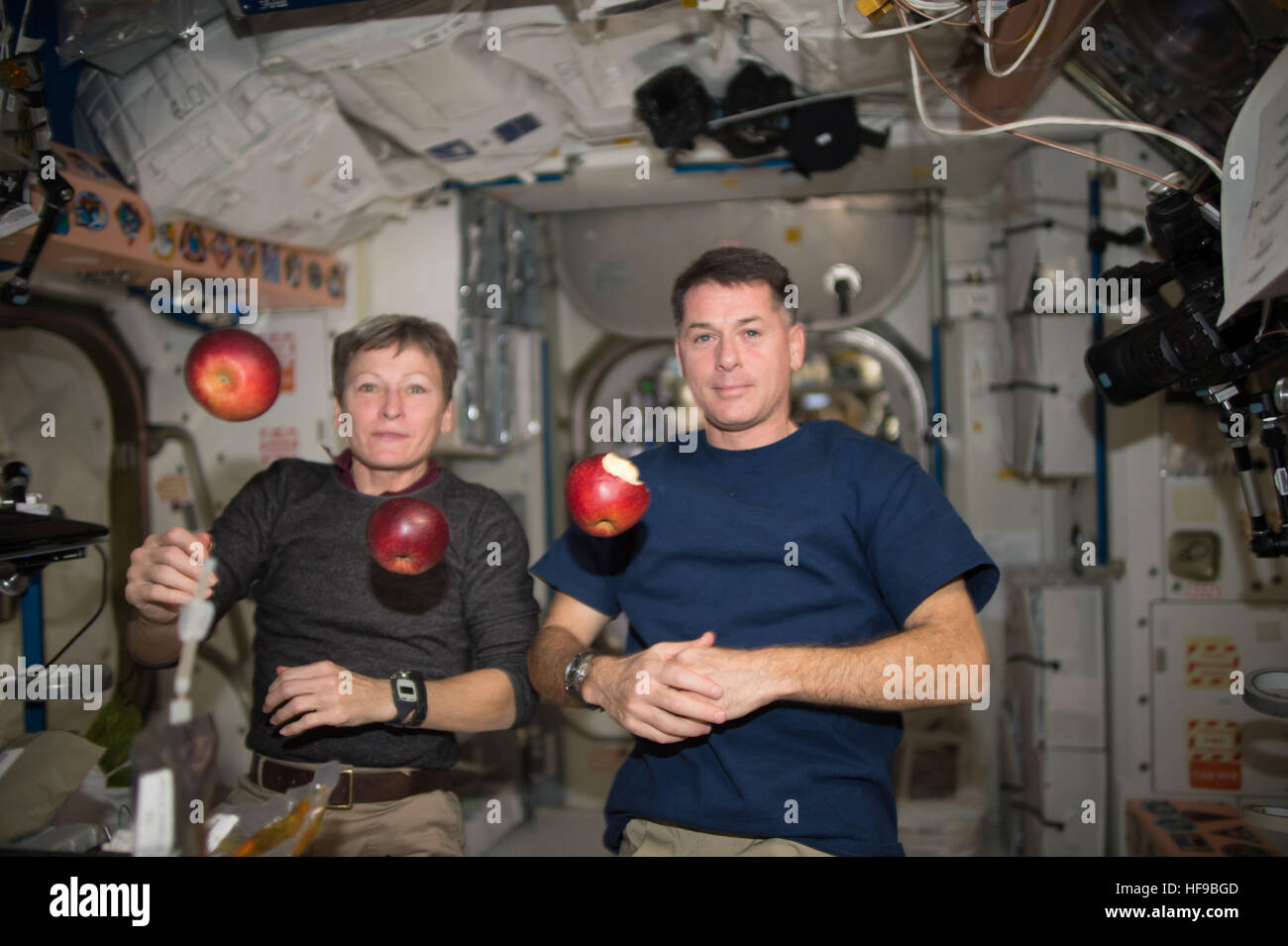 Kibo Iss Female Astronaut Eating