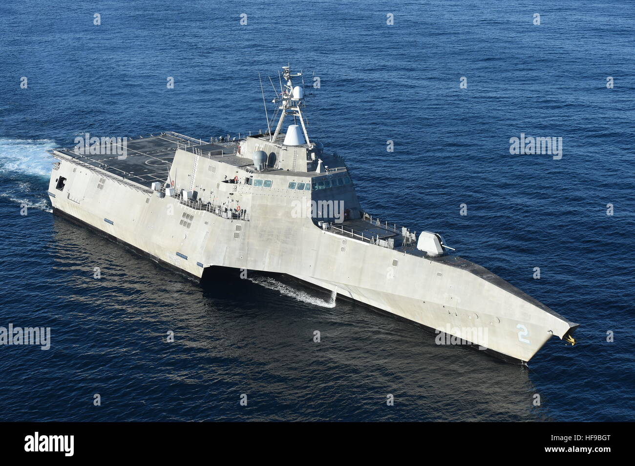 The USN Independence-class littoral combat ship USS Independence steams ...