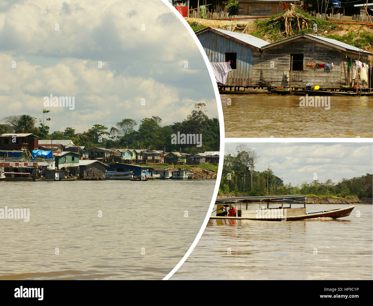 Collage of amazonia,Peru (my photos Stock Photo - Alamy