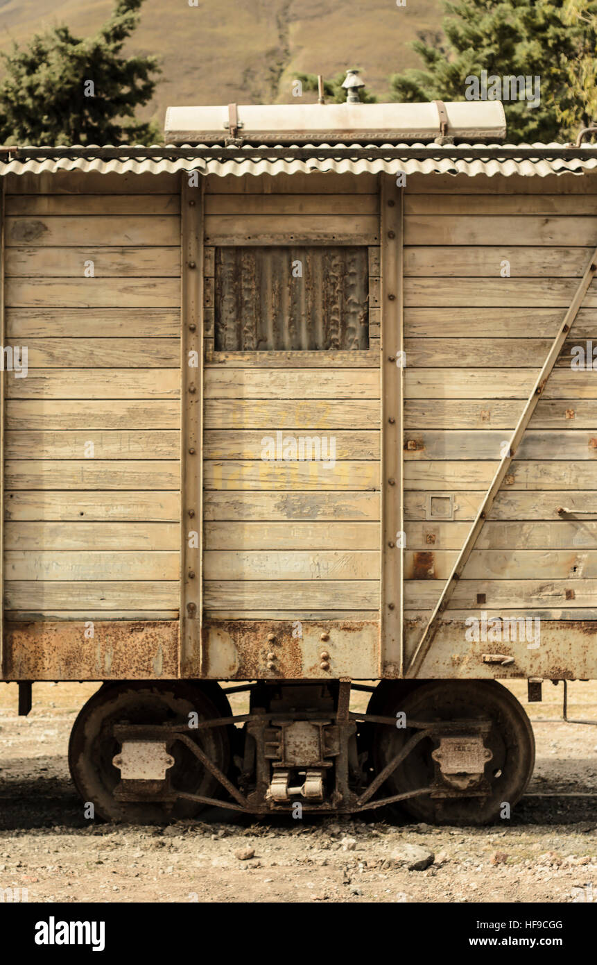 Wooden railroad cart hi-res stock photography and images - Alamy