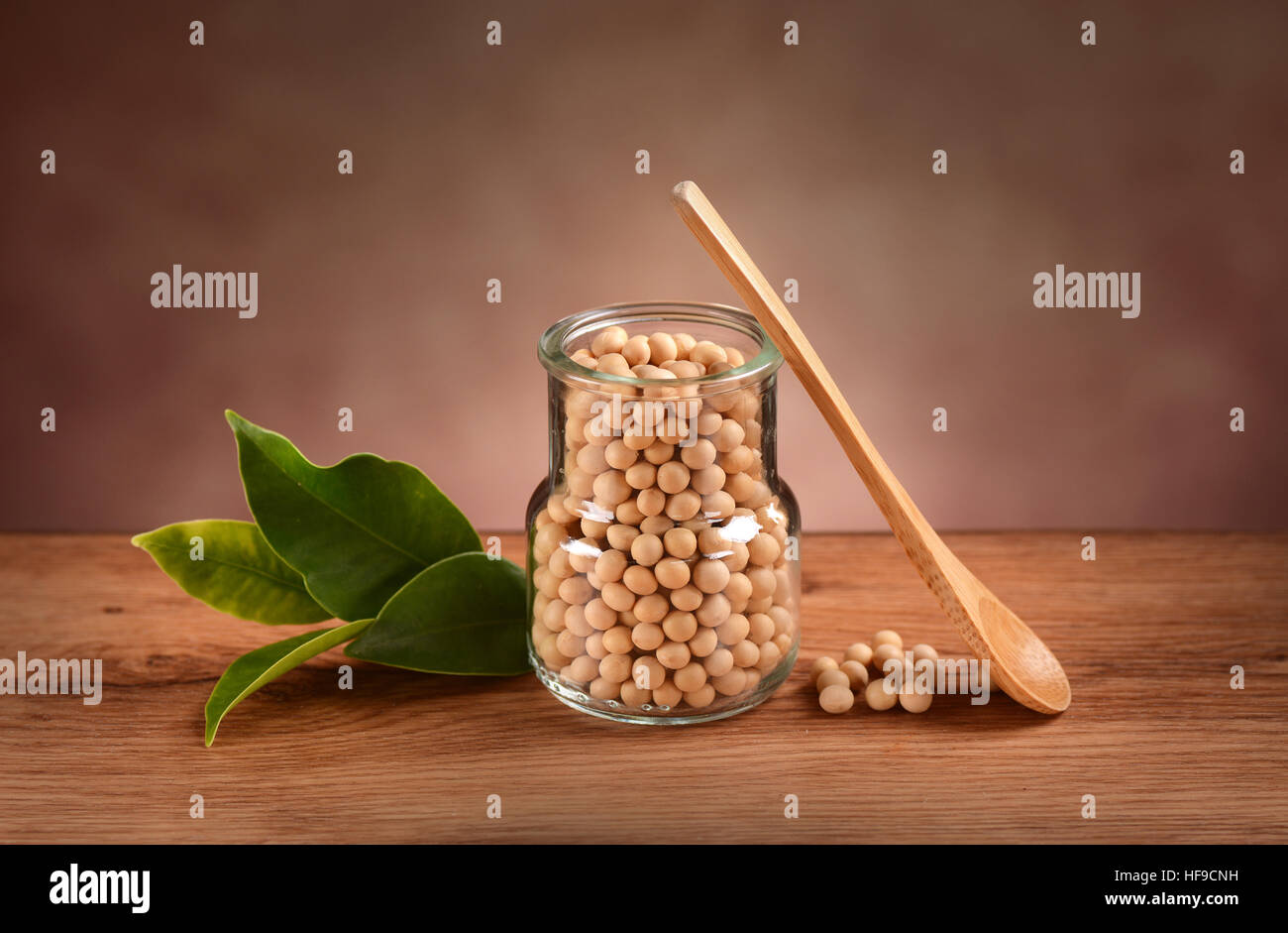 soya beans in glass jar Stock Photo - Alamy