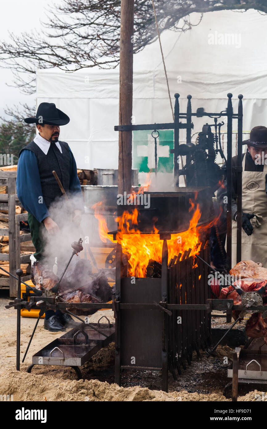 Roasting Wild Boar during the Escalade celebration in Geneva Stock ...
