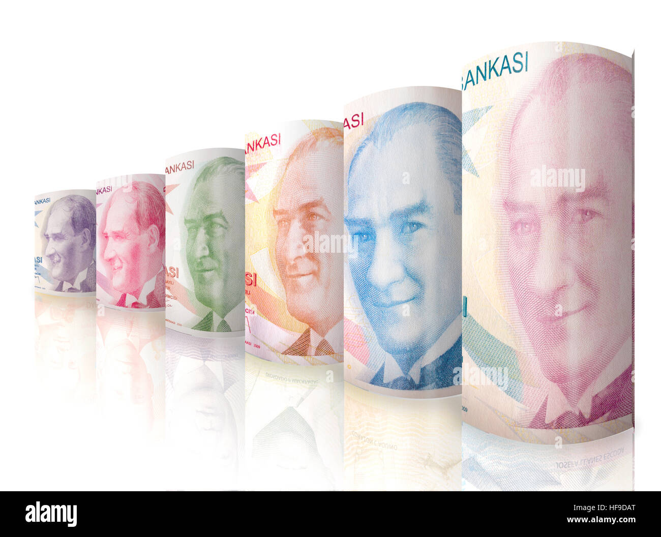 Different money bills standing hi-res stock photography and images - Alamy