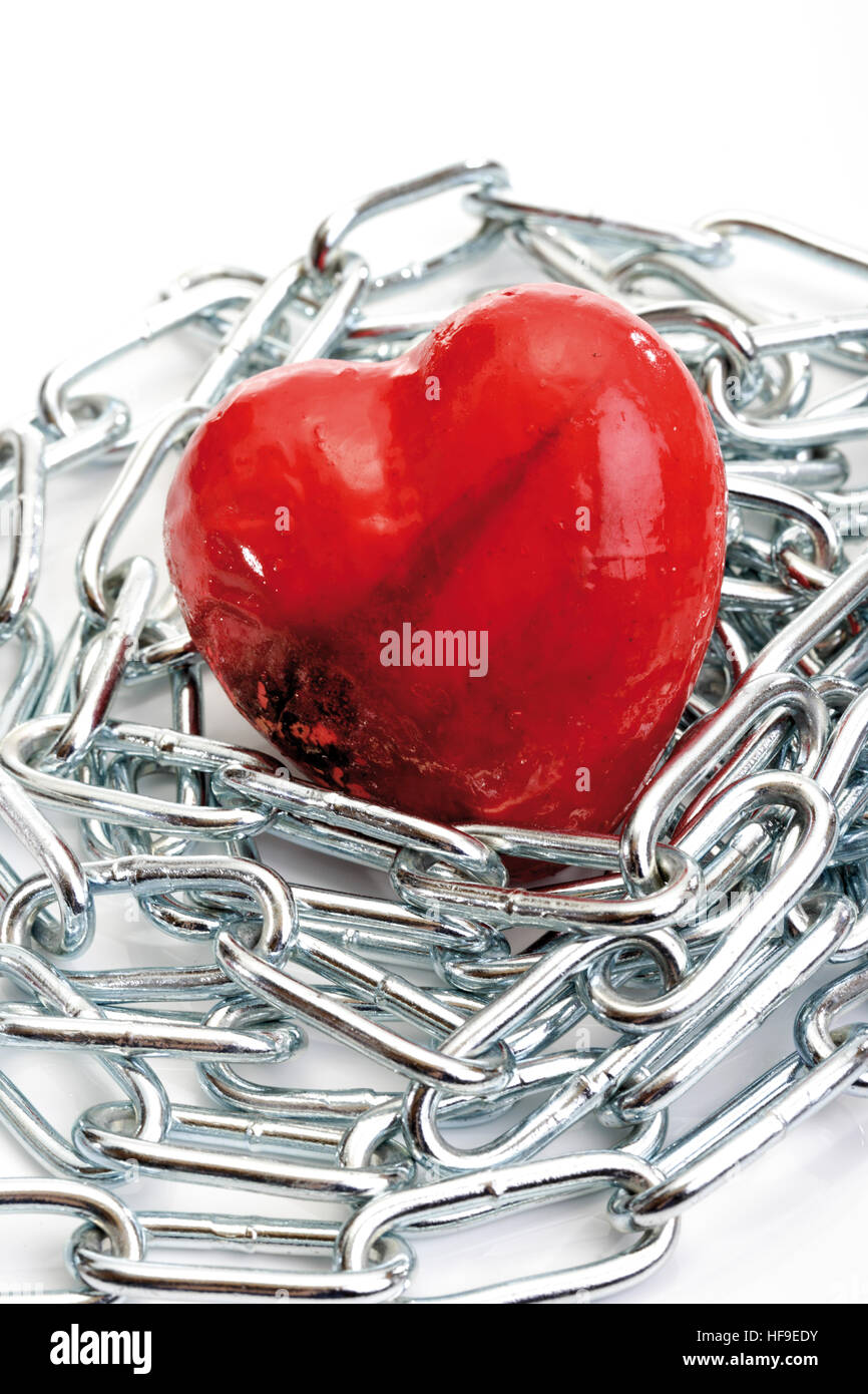 Chained heart hi-res stock photography and images - Alamy