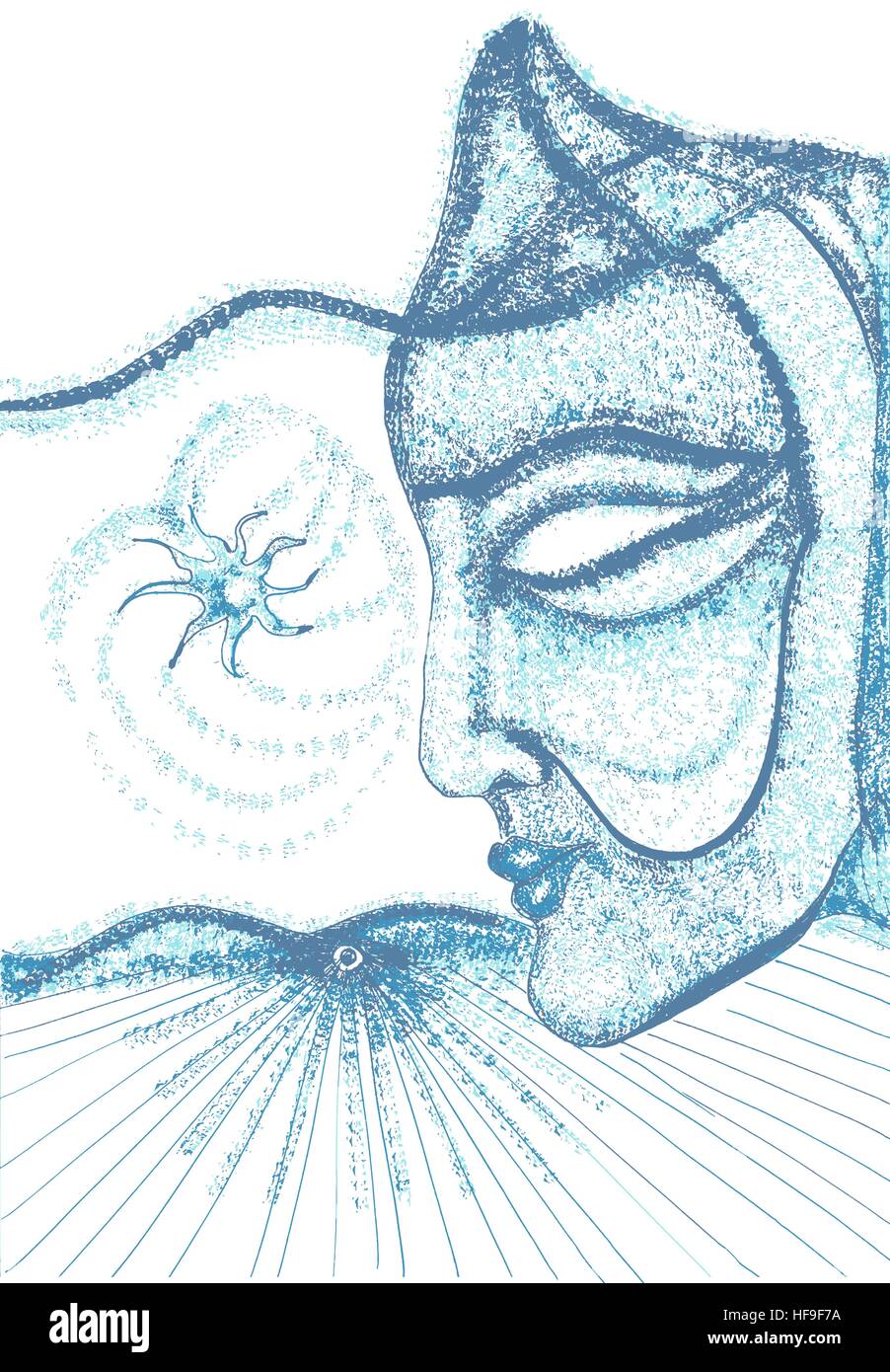 Artwork portrait woman spirituality hi-res stock photography and images ...