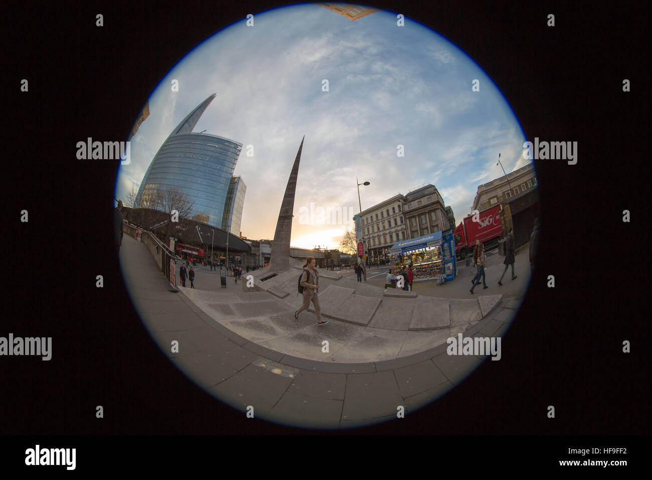 Fish eye lens of london hi-res stock photography and images - Alamy