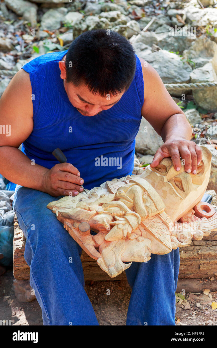 Mayan wood craft hi-res stock photography and images - Alamy