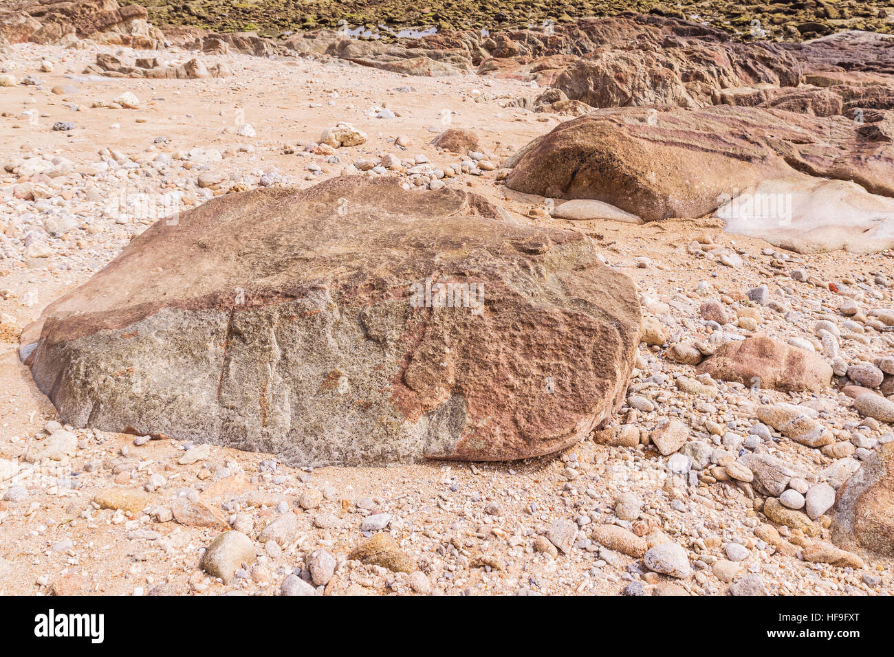 Rock exposed when low tide at Phuket, Thailand. It an be used as ...