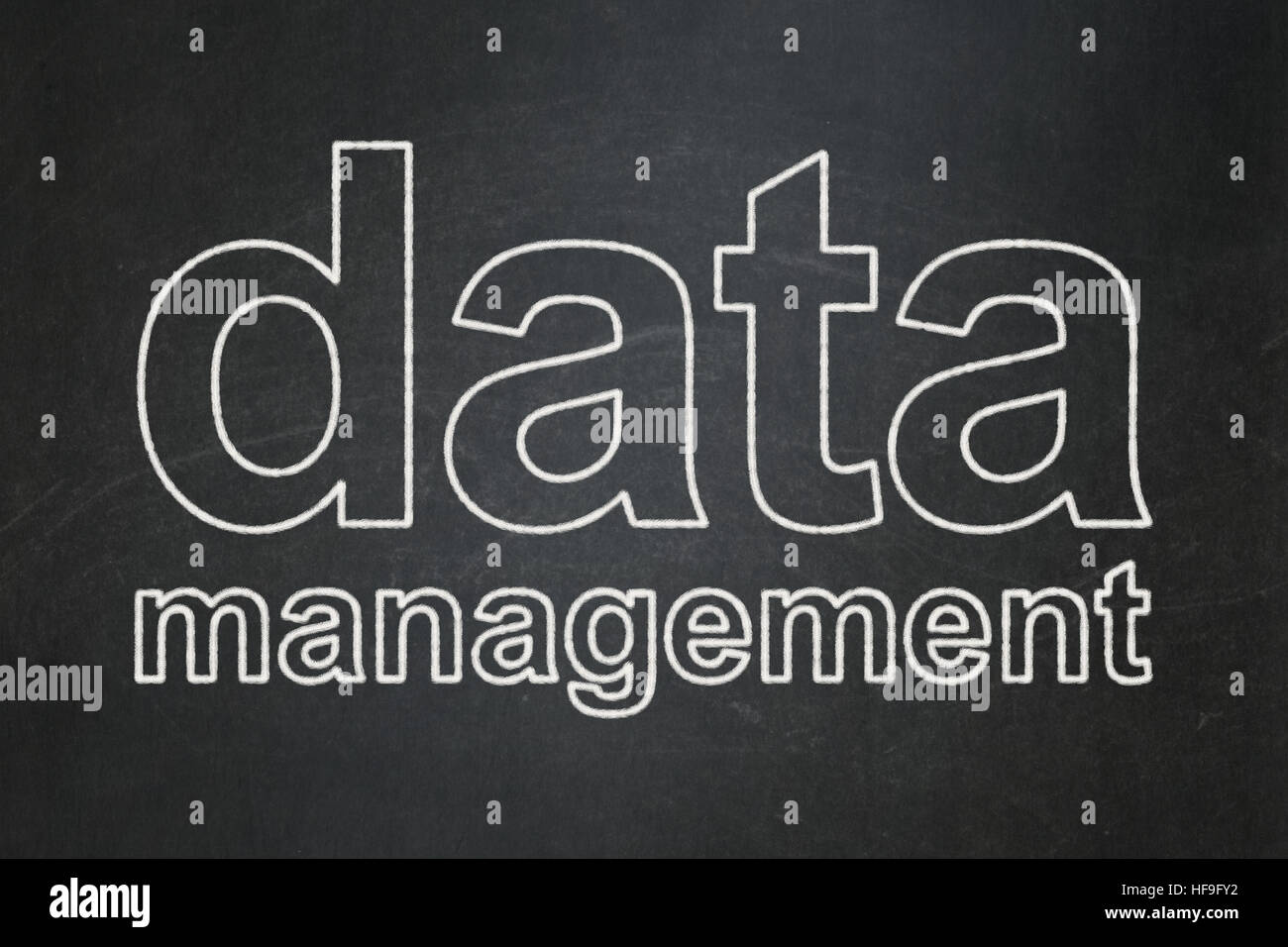 Data concept: Data Management on chalkboard background Stock Photo - Alamy