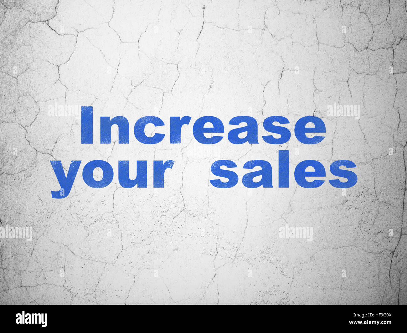 Finance concept: Increase Your Sales on wall background Stock Photo - Alamy