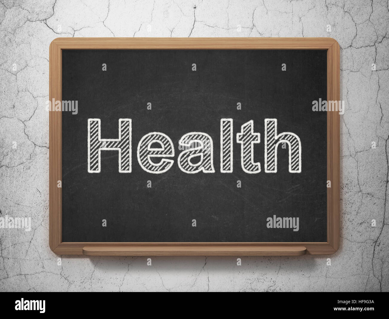 Health concept: Health on chalkboard background Stock Photo - Alamy