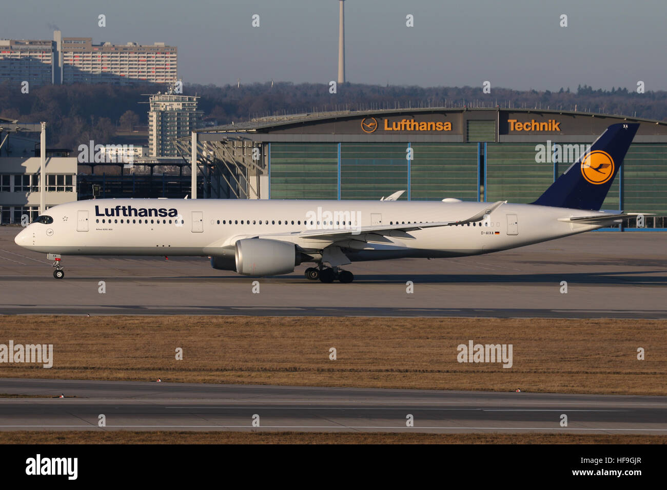 Stuttgart, Germany – December 29, 2016: Lufthansa, Airbus A350-900 at ...