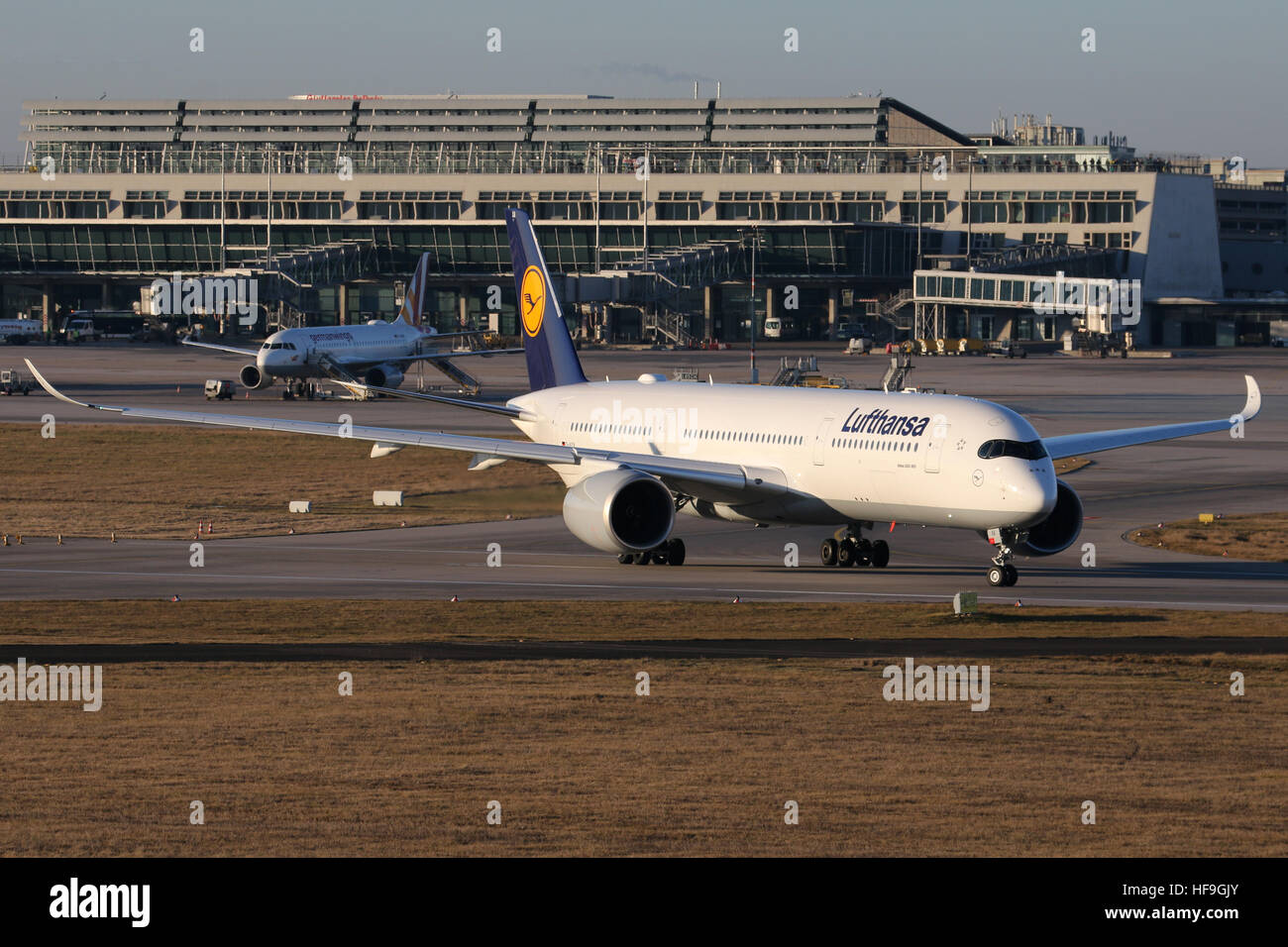 Stuttgart, Germany – December 29, 2016: Lufthansa, Airbus A350-900 at ...