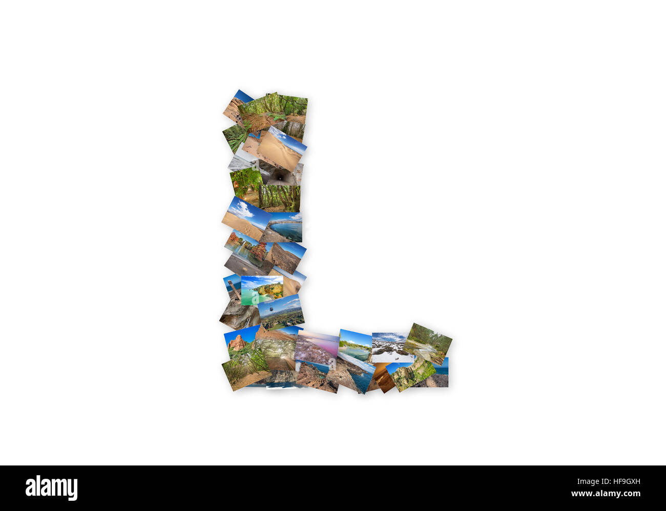 Letter L uppercase font shape alphabet collage made of my best ...