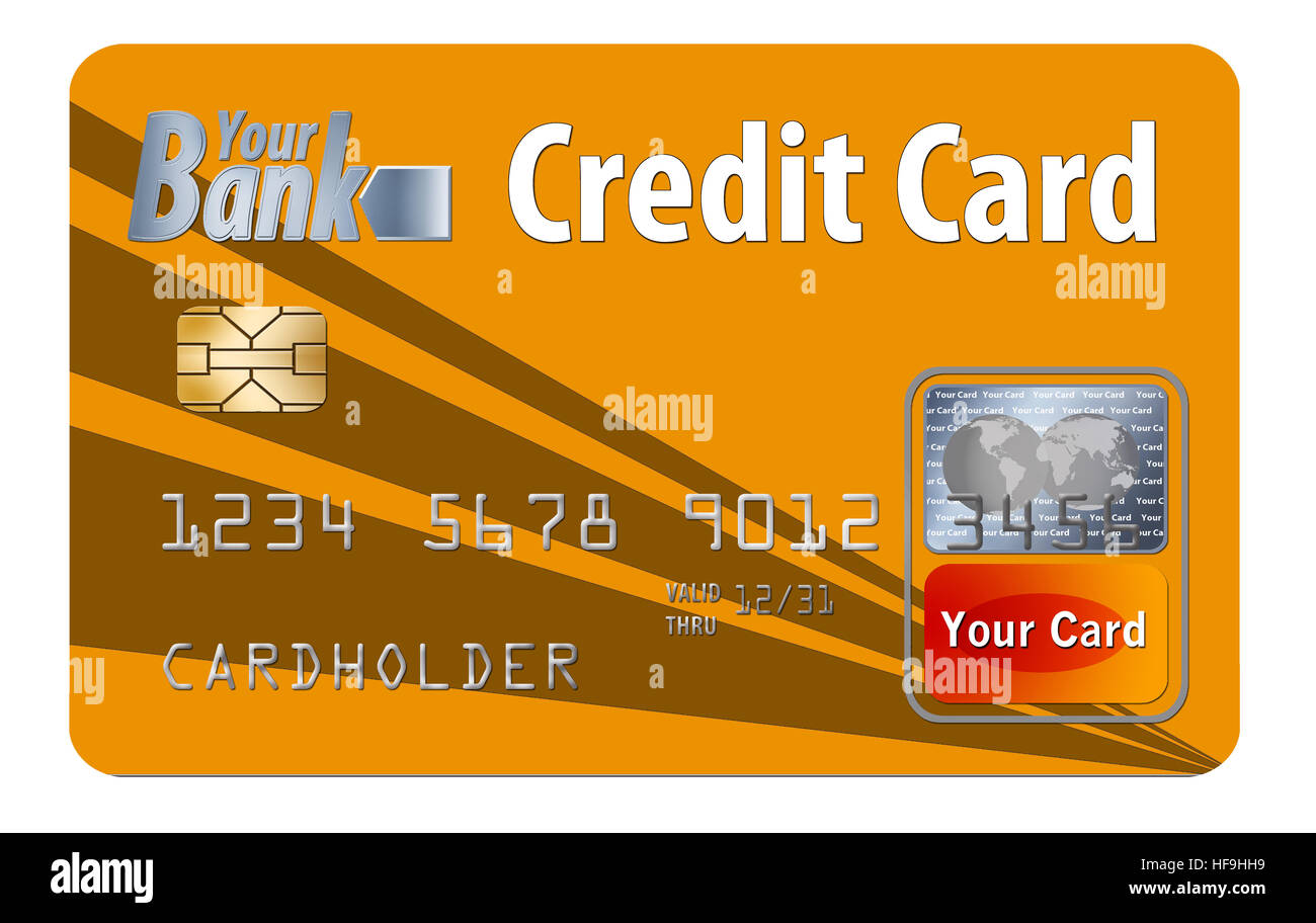 This is a generic, mock credit card isolated on white Stock Photo - Alamy