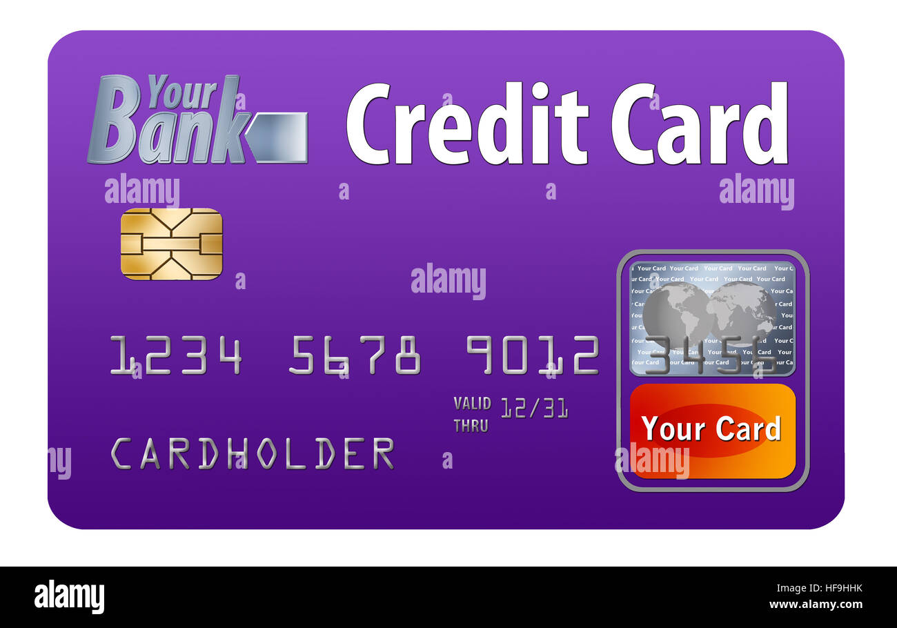 Hologram on visa credit card Cut Out Stock Images & Pictures - Alamy