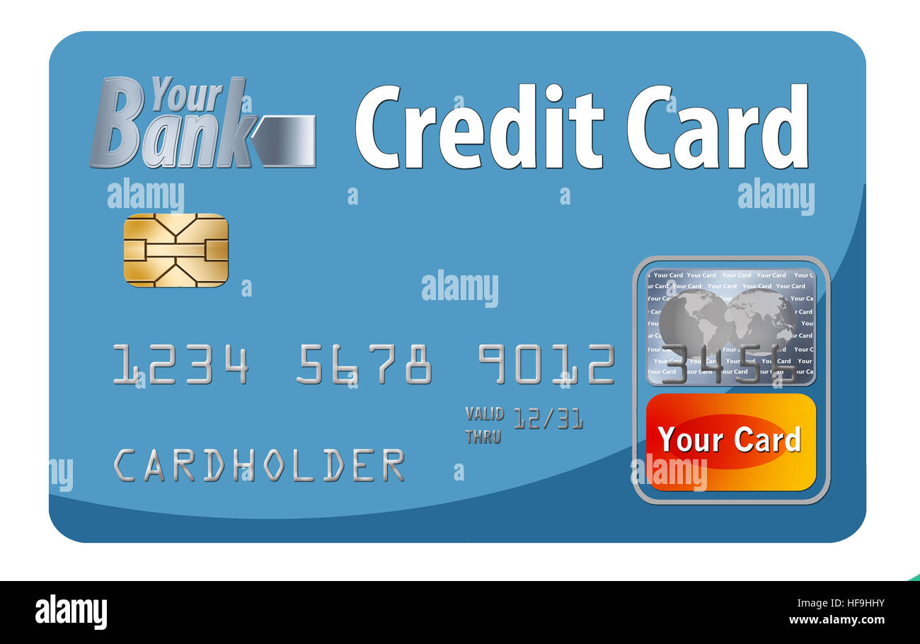 This is a generic, mock credit card isolated on white Stock Photo - Alamy