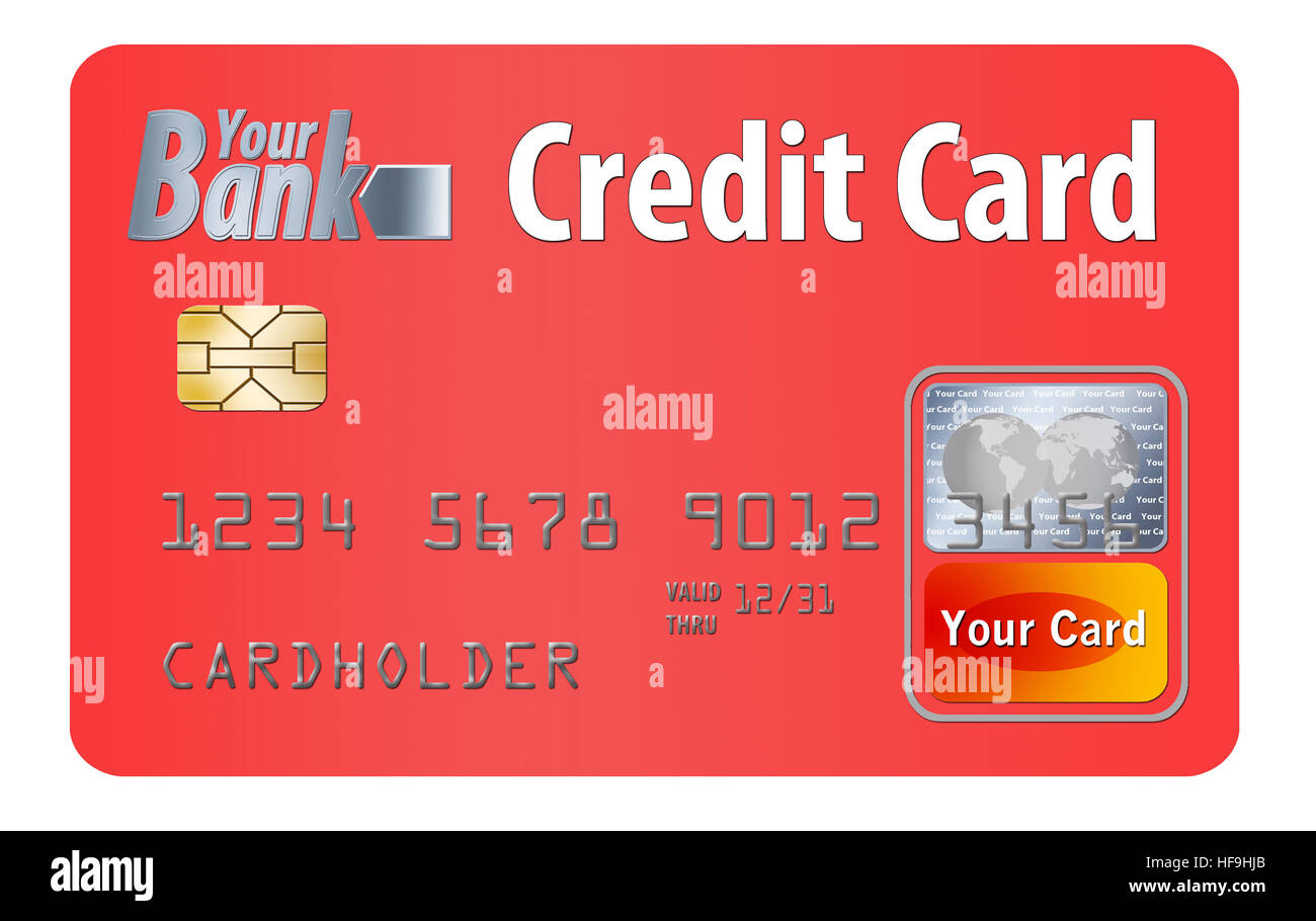 This is a generic, mock credit card isolated on white Stock Photo - Alamy