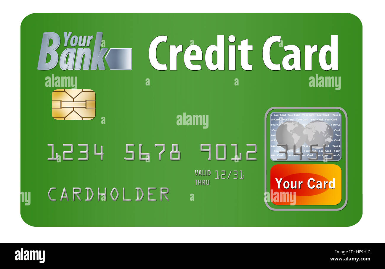 This is a generic, mock credit card isolated on white Stock Photo - Alamy