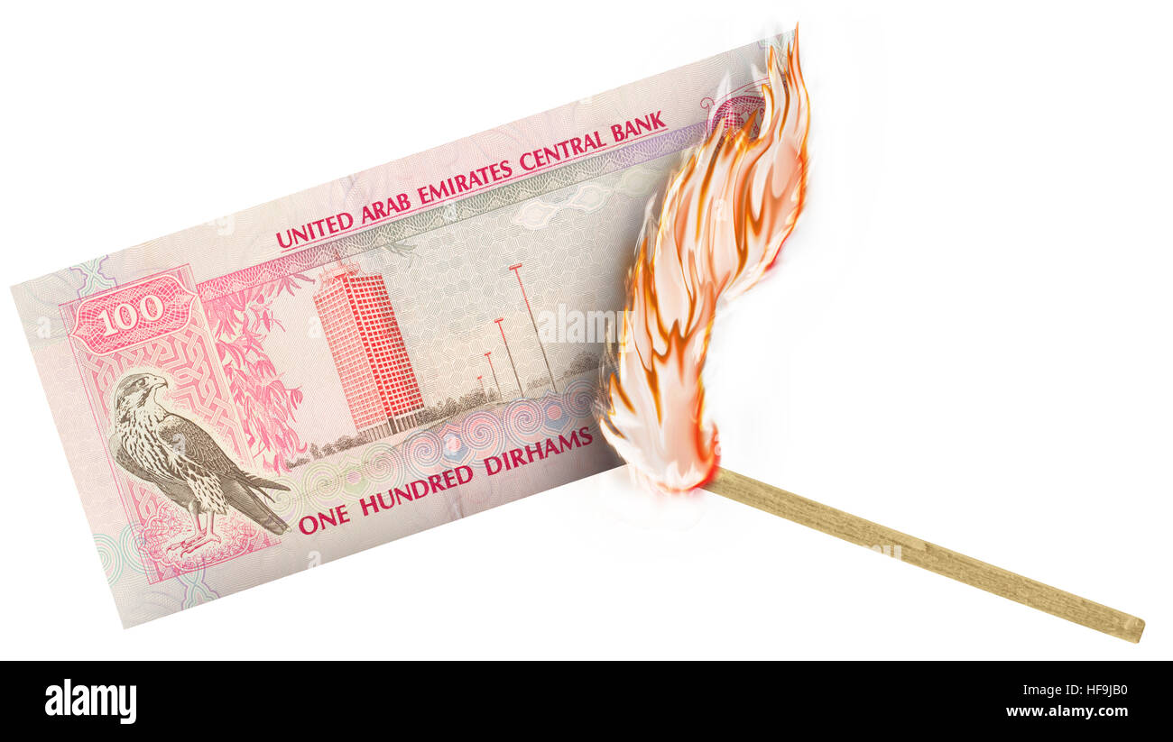 Fire banknote Cut Out Stock Images & Pictures - Alamy