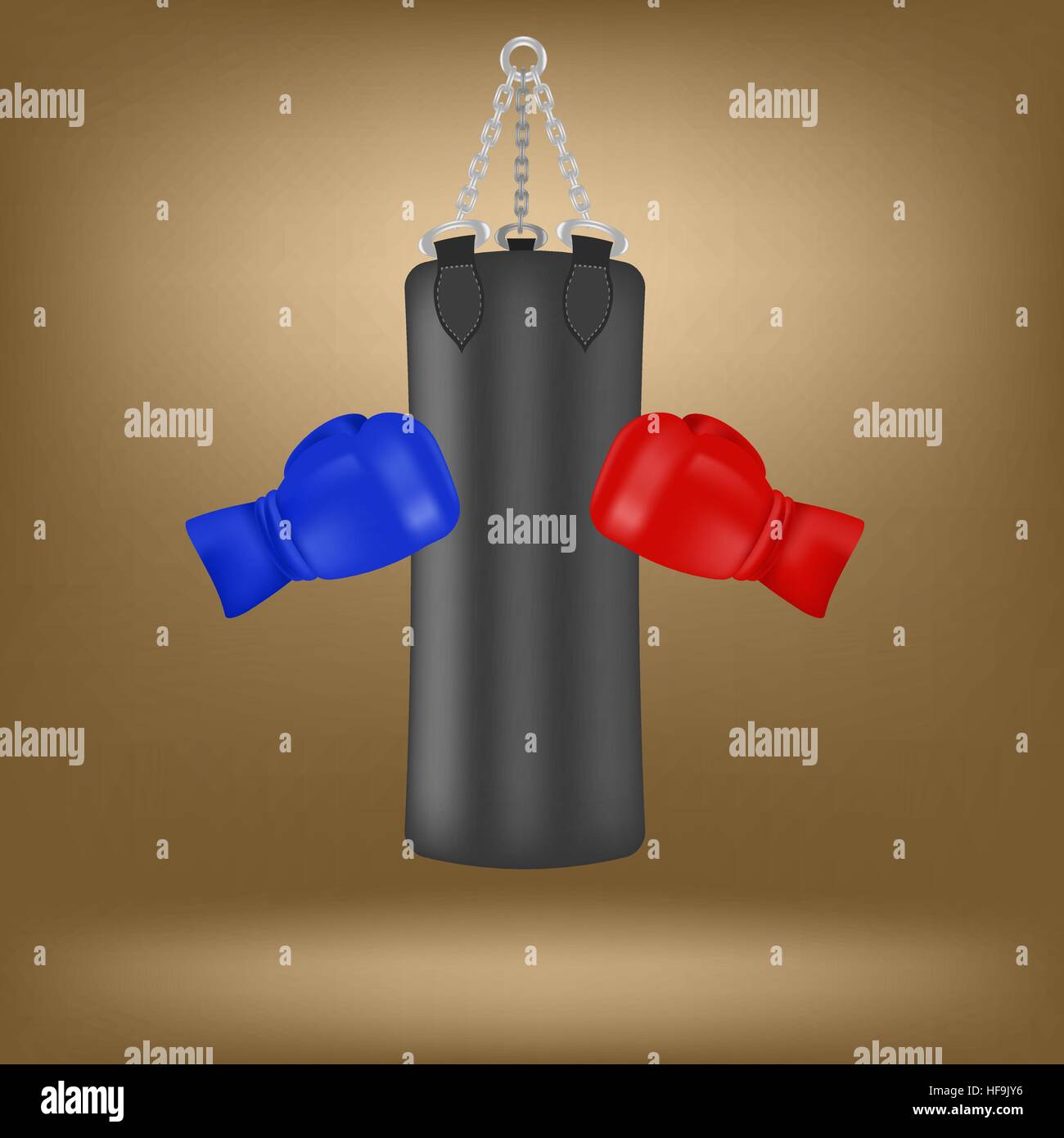 Boxing Gloves and Black Sport Bag Stock Vector Image & Art - Alamy
