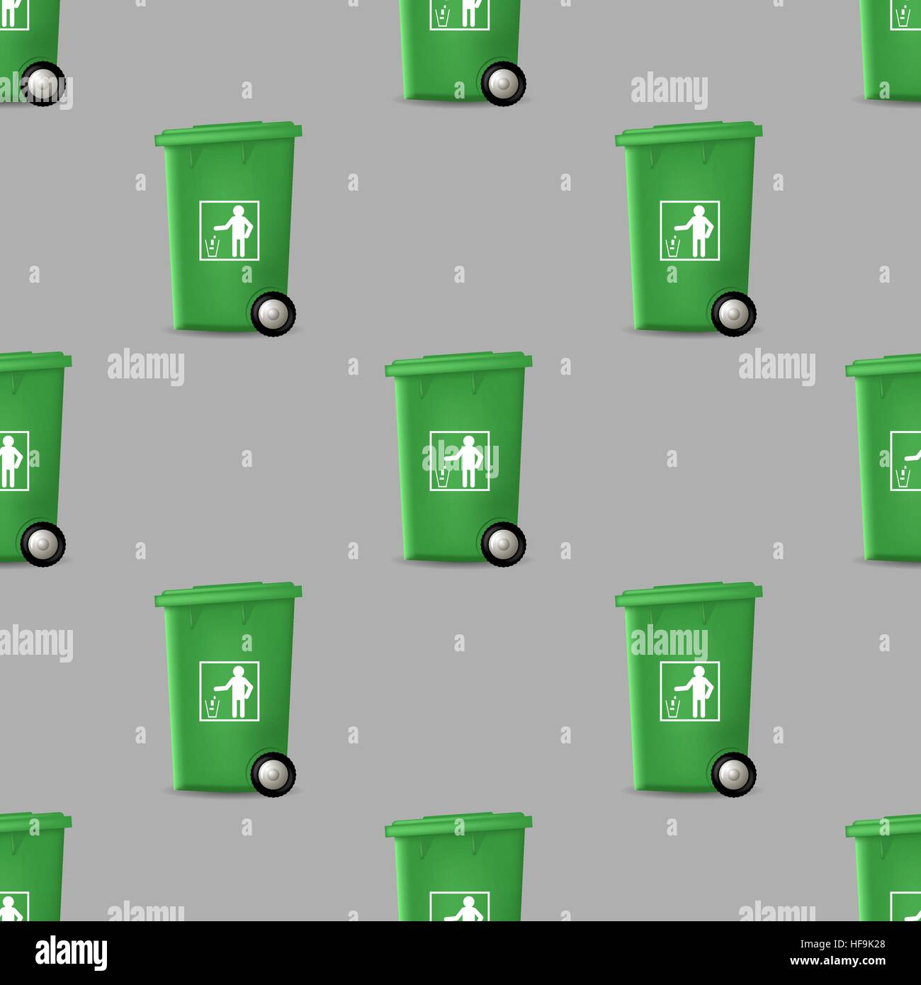 Trash bin simple vector hi-res stock photography and images - Alamy