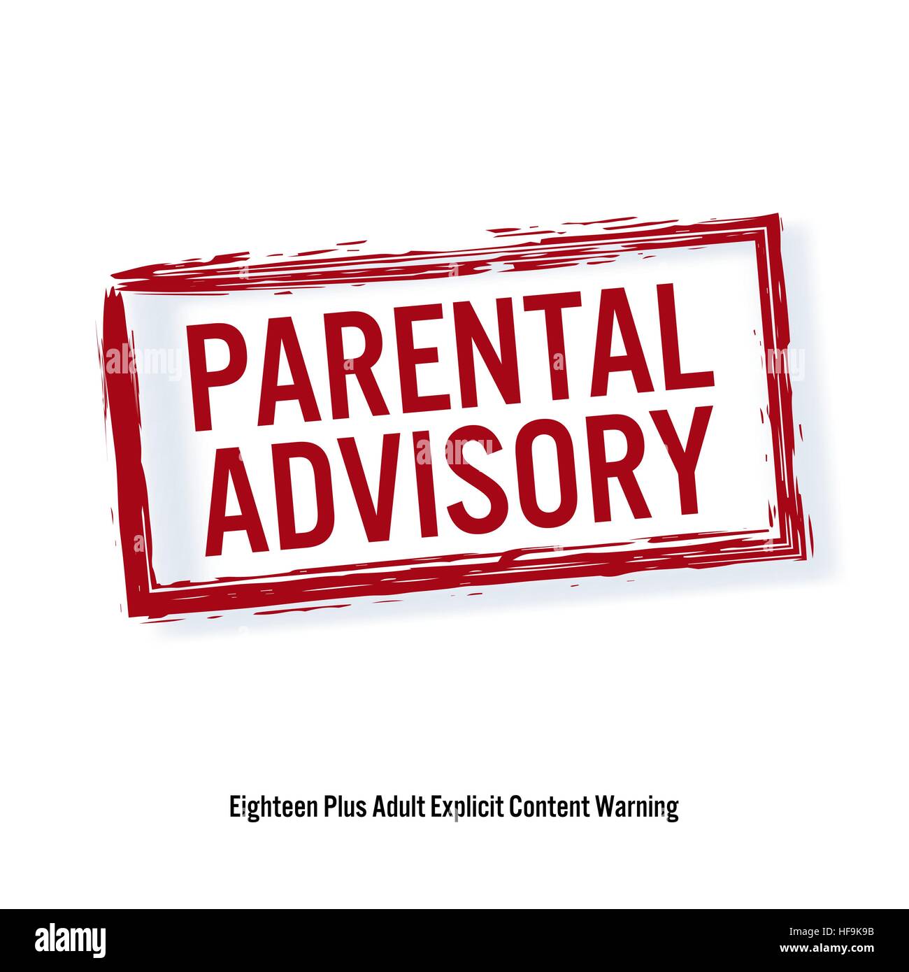 Parental Advisory Explicit Content Logo Red
