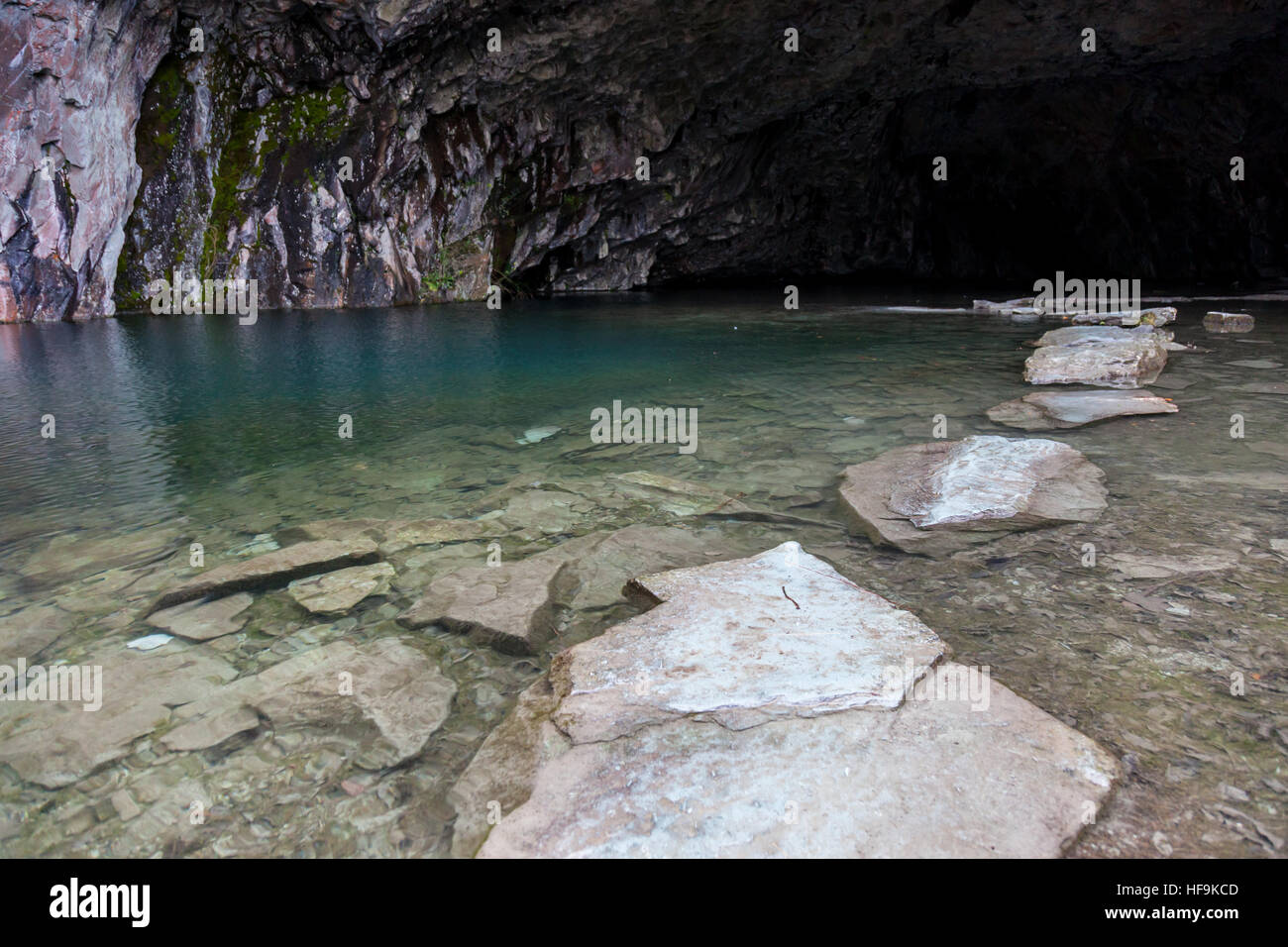 Rydal Cave near Rydal Water, Rydal, Lake District, Cumbria, UK Stock ...