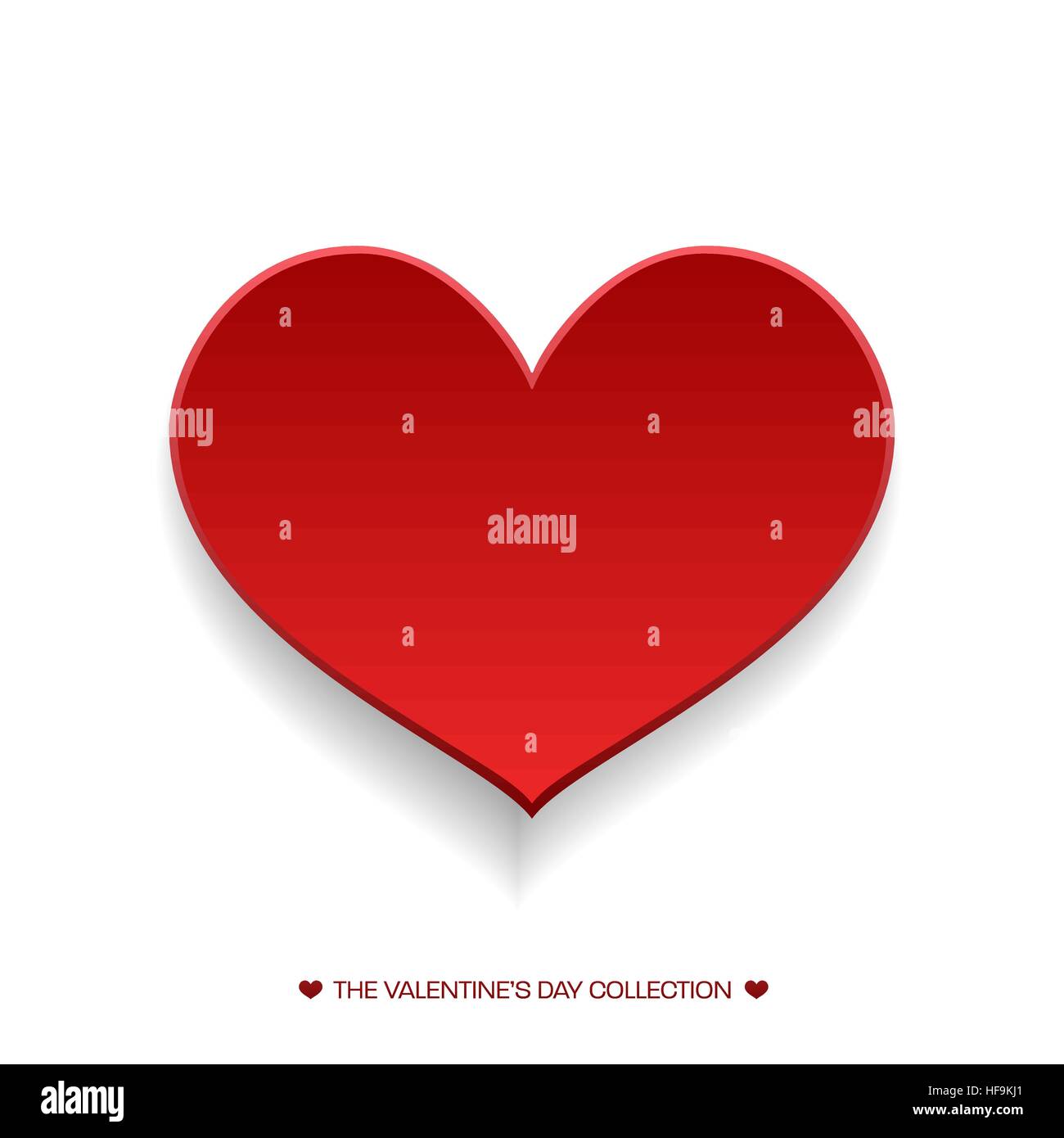Big Red Heart Isolated On Transparent Background. Realistic Romantic ...