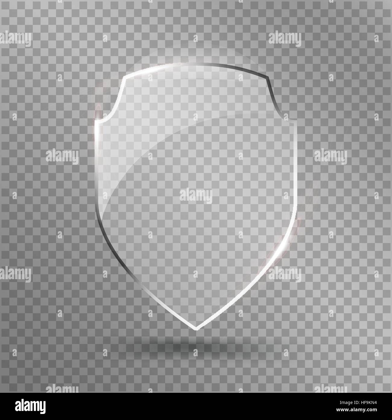 Transparent Shield. Safety Glass Badge Icon. Privacy Guard Banner ...