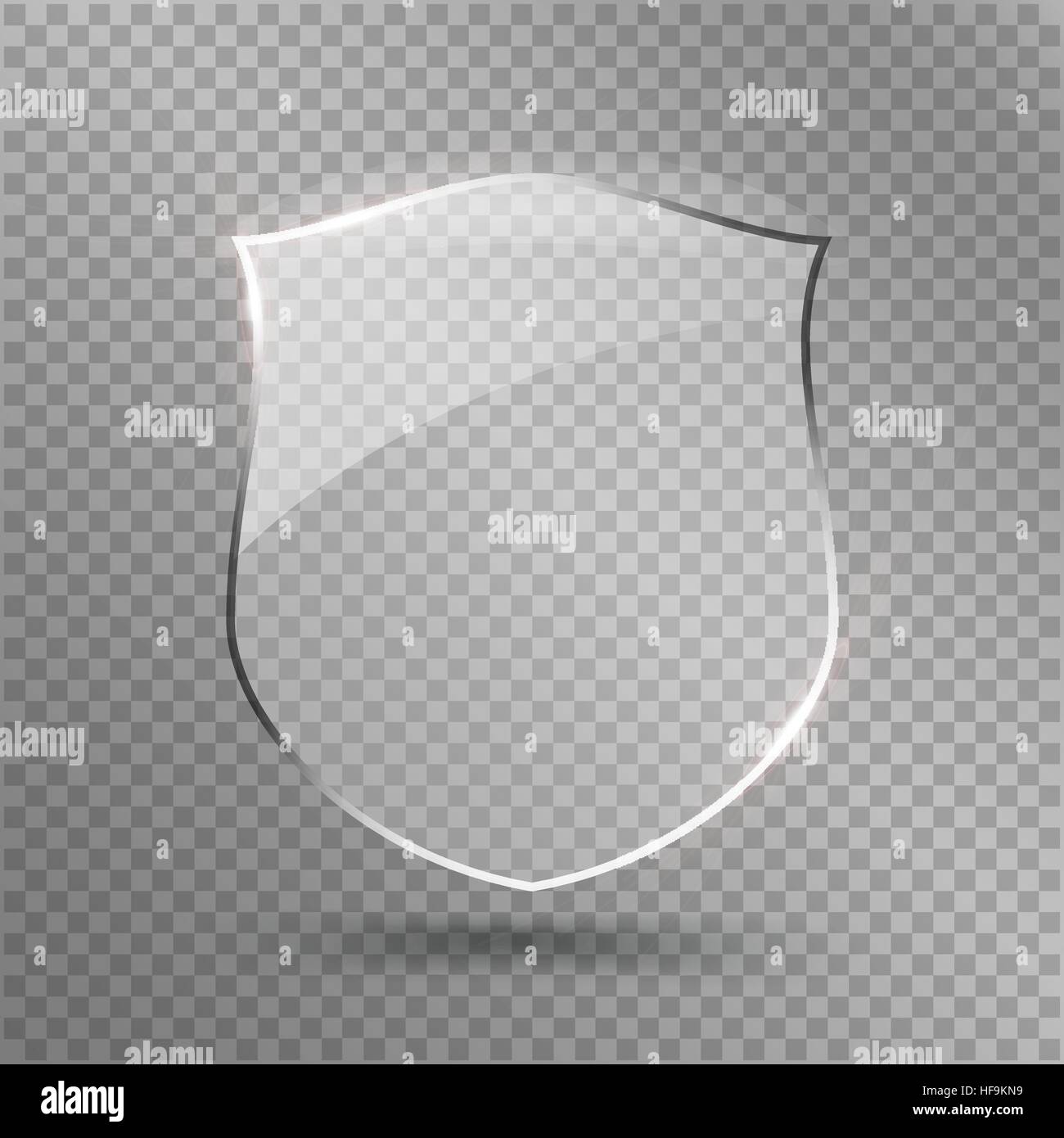 Transparent Shield. Safety Glass Badge Icon. Privacy Guard Banner ...