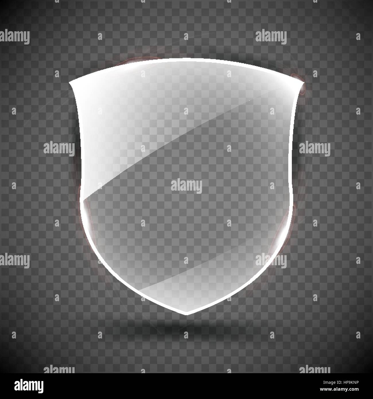 Transparent Shield. Safety Glass Badge Icon. Privacy Guard Banner ...