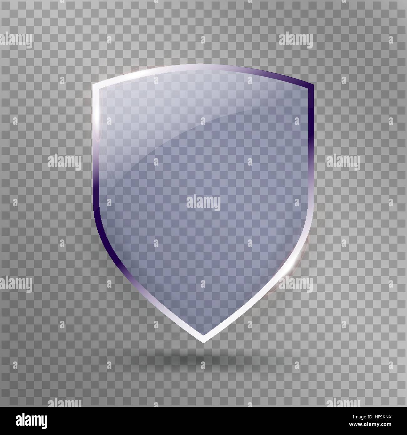 Transparent Shield. Safety Glass Badge Icon. Privacy Guard Banner ...