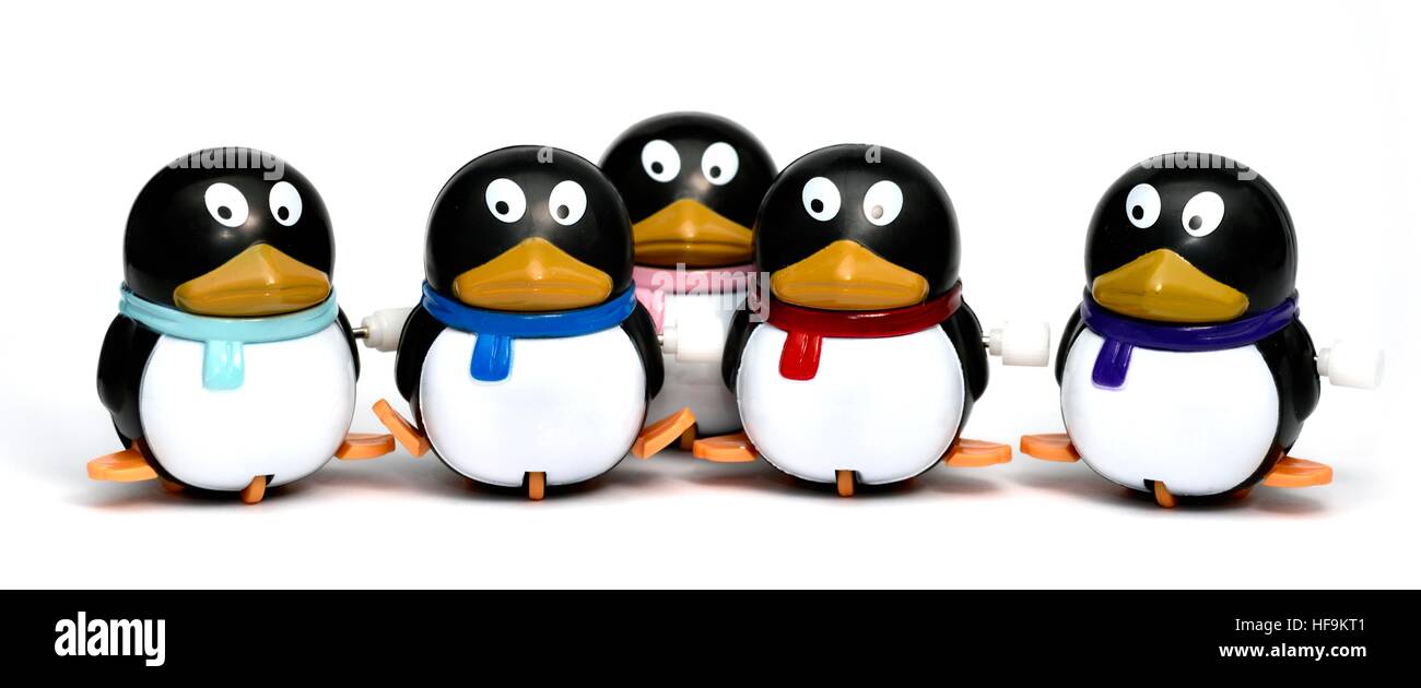 Five penguins Cut Out Stock Images & Pictures - Alamy