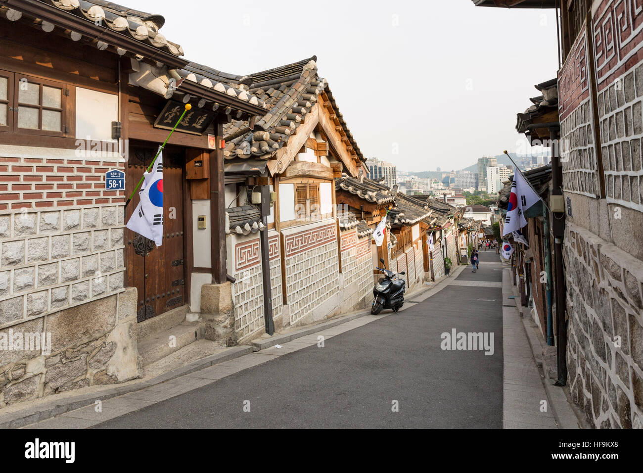 Houses, Bukchon Hanok Village, Seoul, South Korea Stock Photo - Alamy
