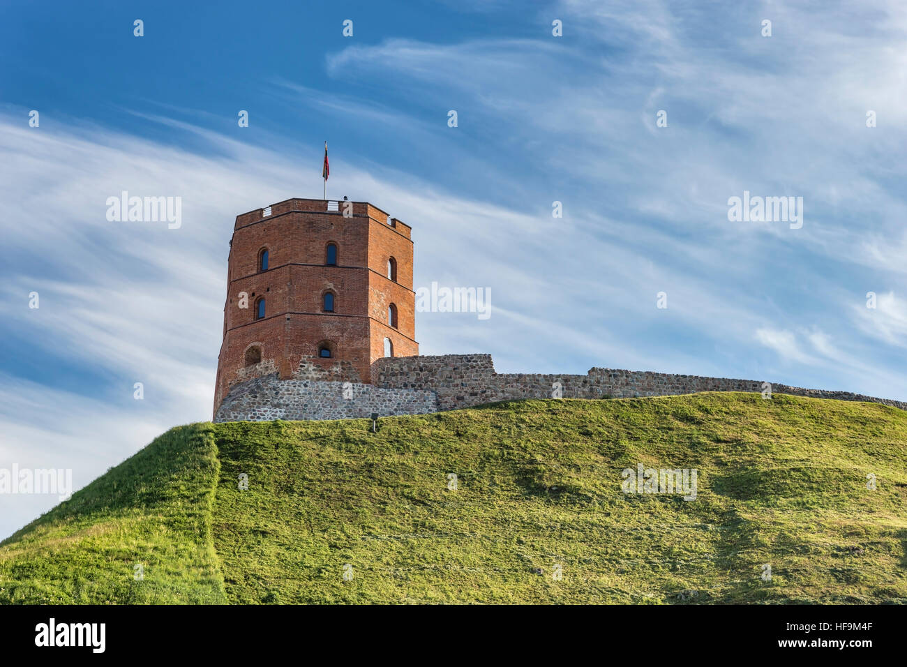 The Gediminas Tower is the landmark of Vilnius, Lithuania, Baltic ...
