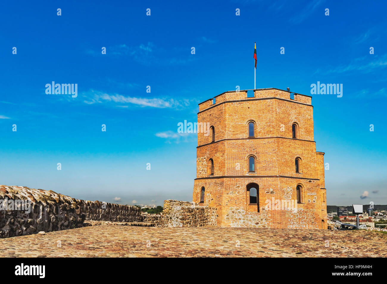 The Gediminas Tower is the landmark of Vilnius, Lithuania, Baltic ...
