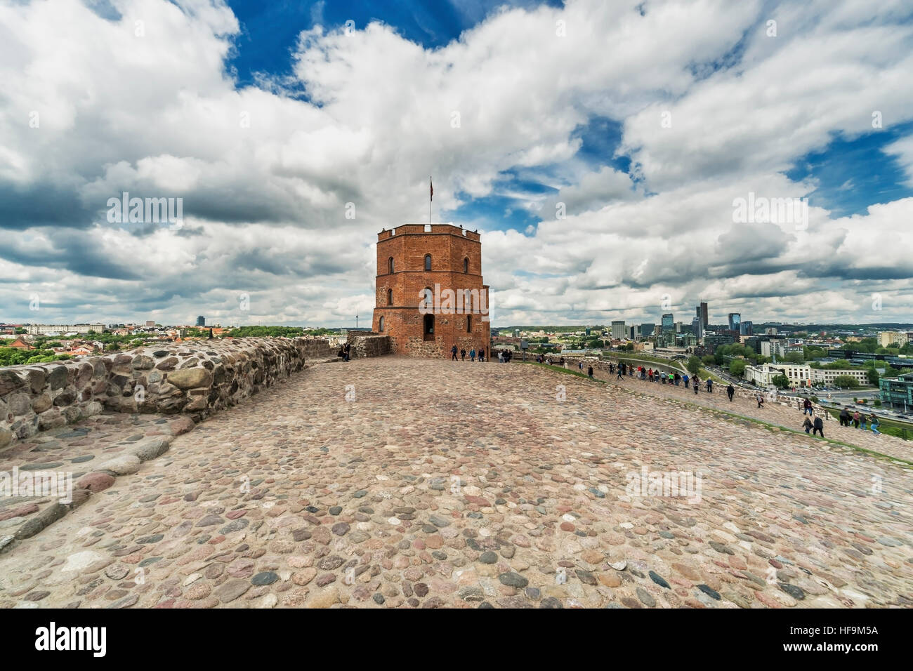 The Gediminas Tower is the landmark of Vilnius, Lithuania, Baltic ...