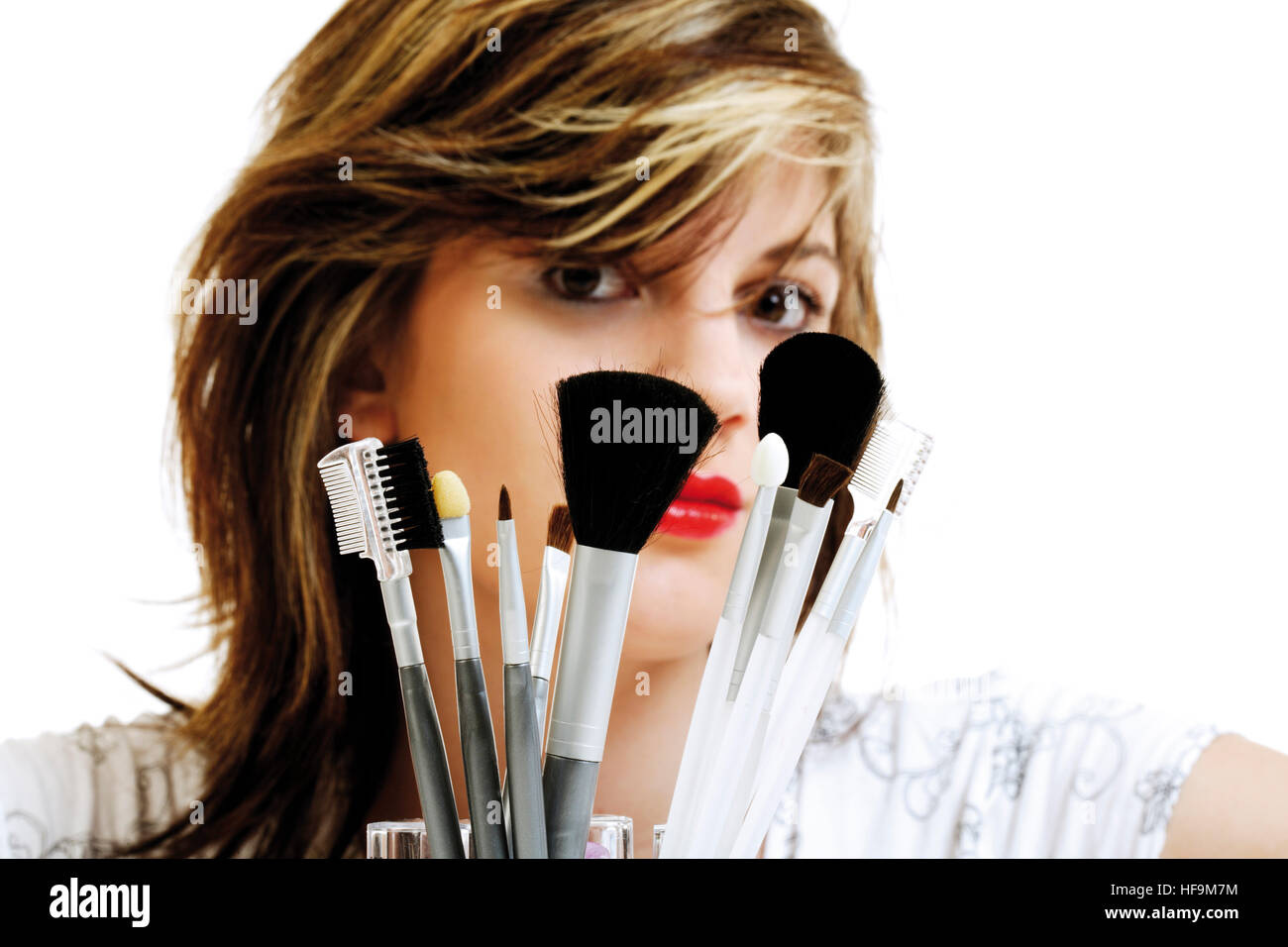 Dirty makeup brushes hi-res stock photography and images - Alamy