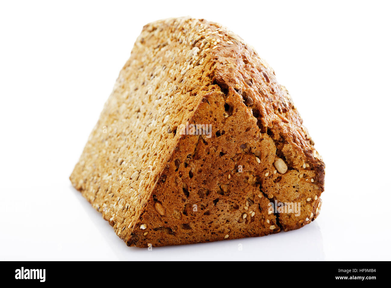 Triangle-shaped wholegrain bread Stock Photo - Alamy