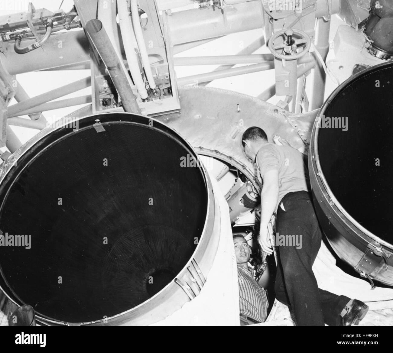 A photograph from the Atlas Collection showing a soldier operating a ...