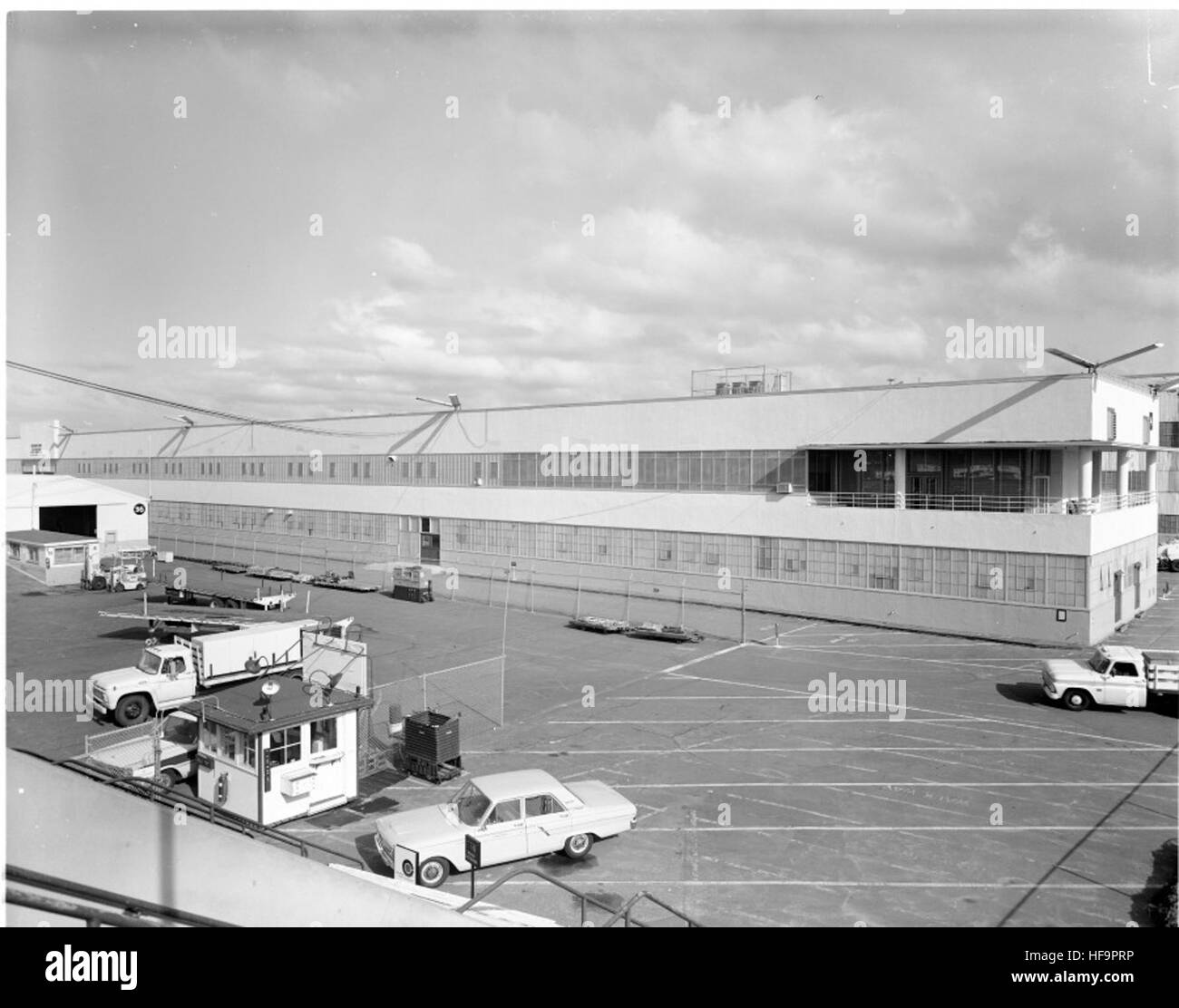 A photograph from the Atlas Collection showing engineers conducting ...